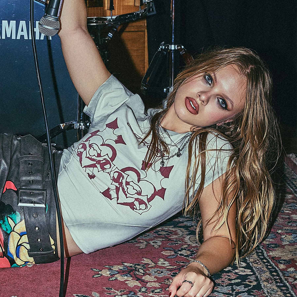 Womens Cross Your Heart Seam Detail T-Shirt Top - Ecru – Ed Hardy UK