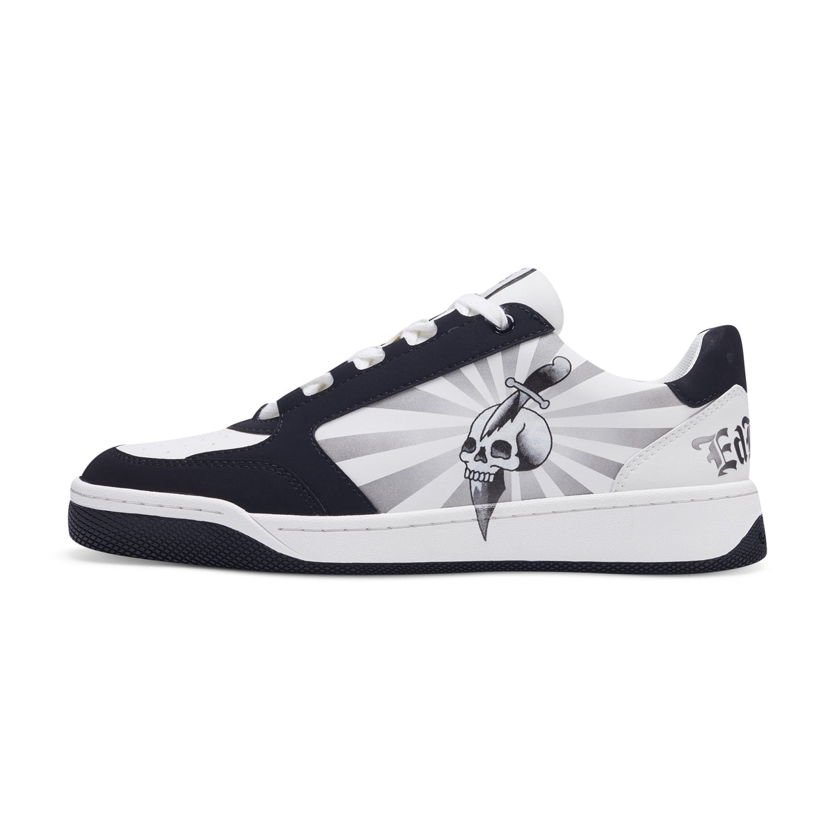 Mens Ace Low - Skull Dagger - Black/White – Ed Hardy UK