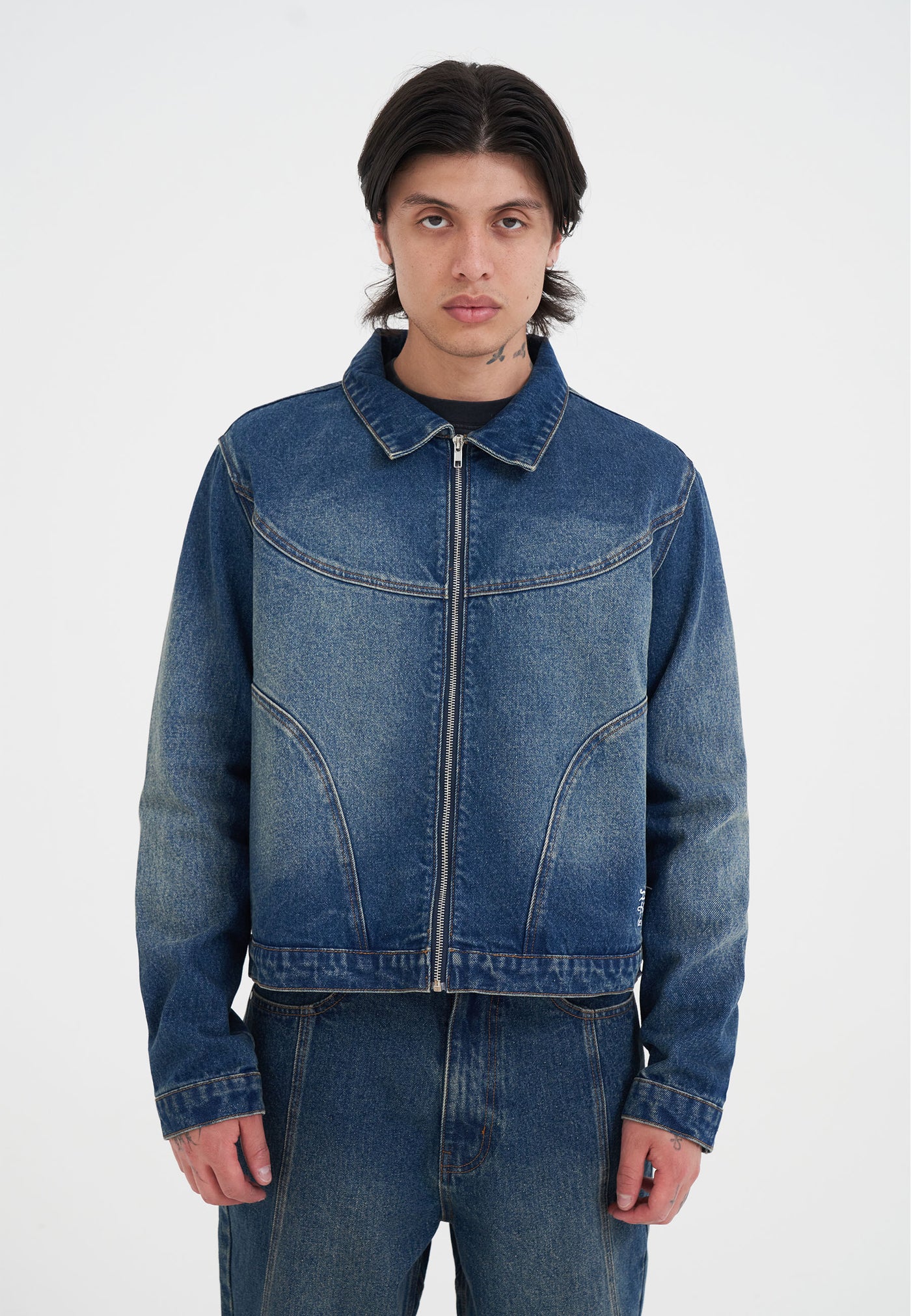 Mens Flaming Skull Denim Jacket - Indigo – Ed Hardy UK