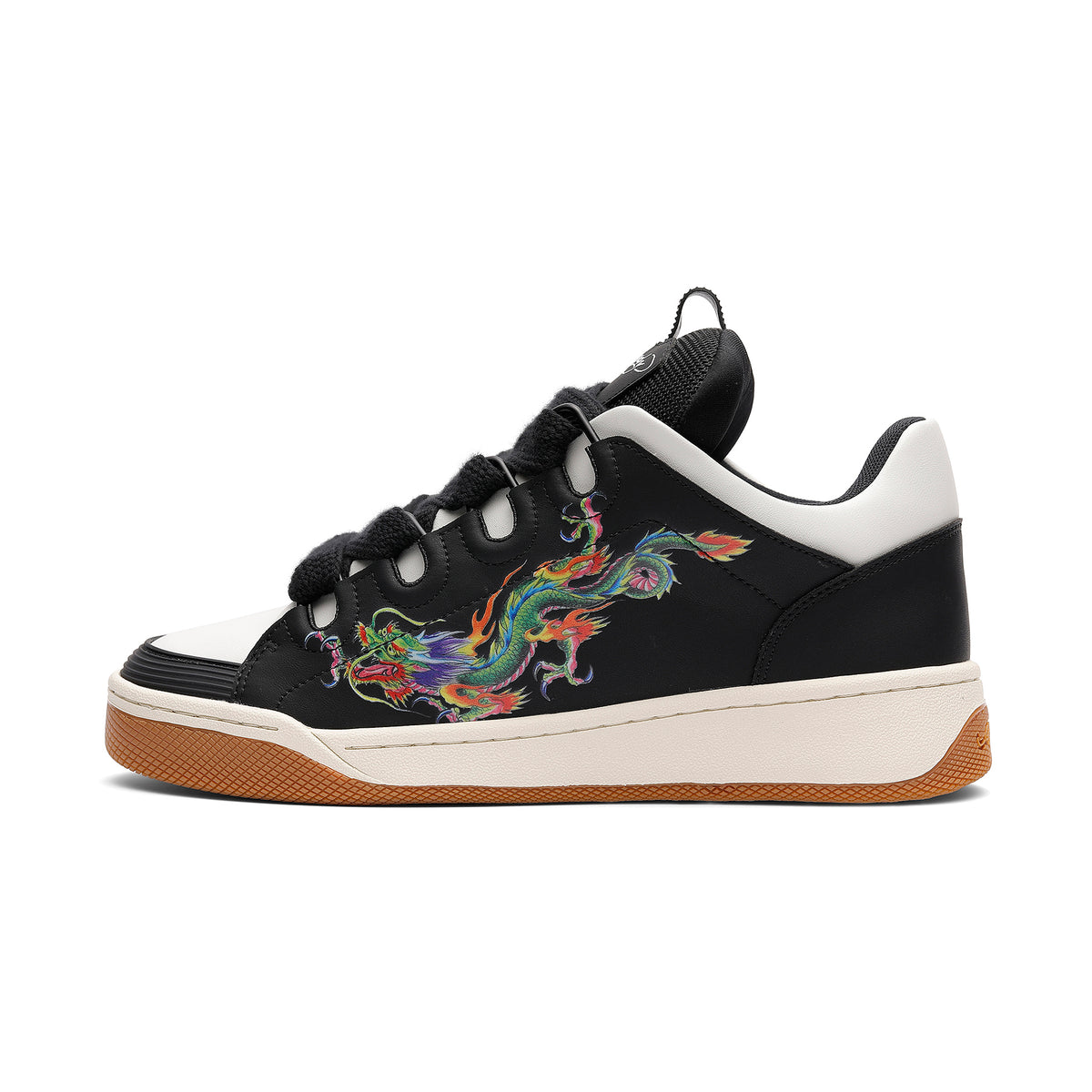 Mens Hardflip Low - Dragons - Black/White – Ed Hardy UK